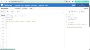 TypeScript Playgroundの使い方と設定方法 | Programming-Life